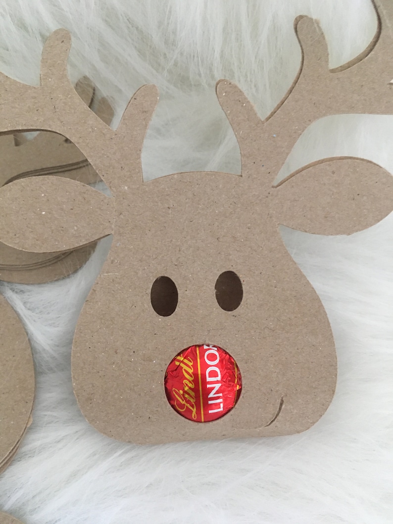 10 Lindt Reindeer Chocolate Holders - Etsy