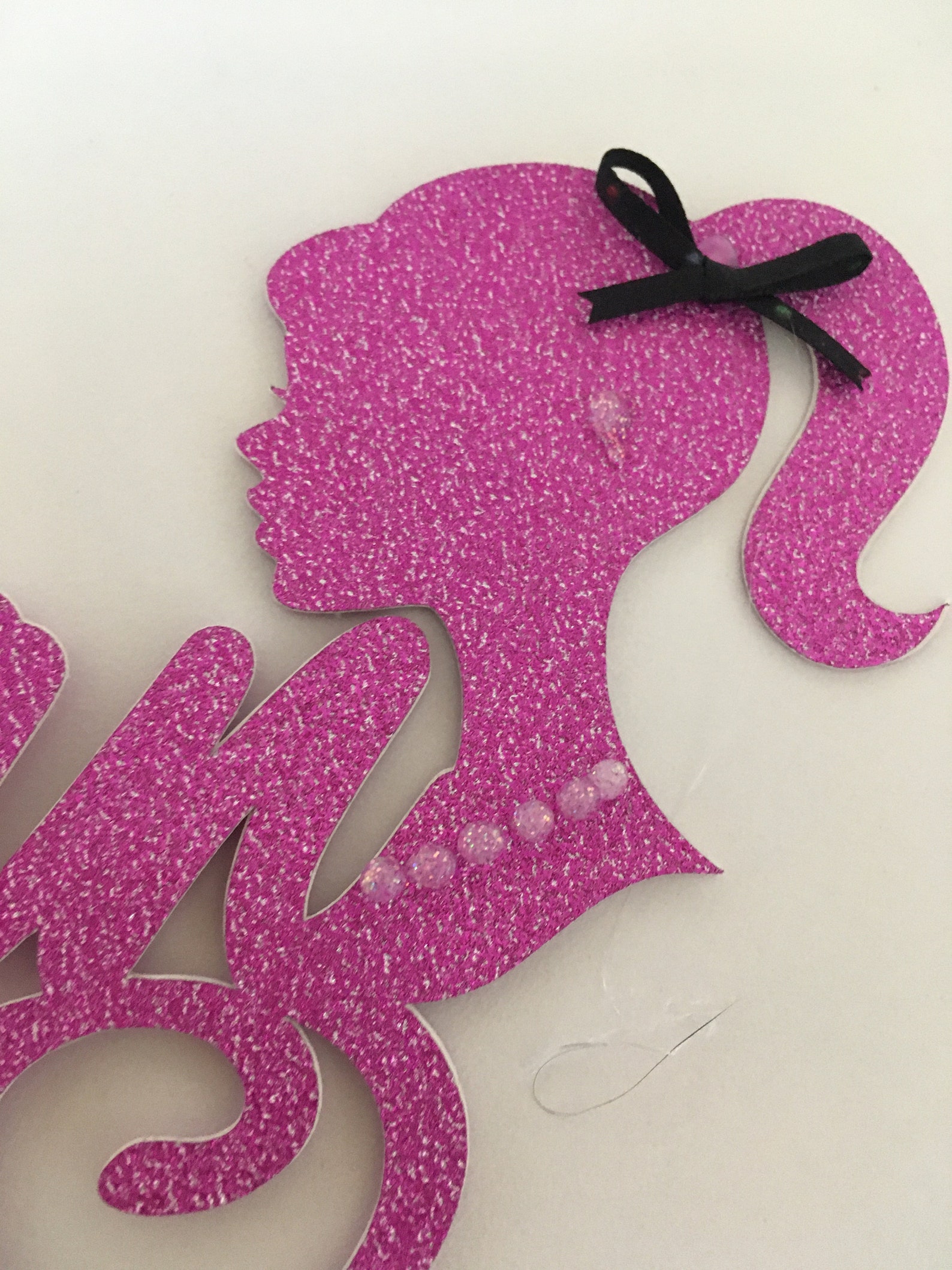 Pink Barbie head personalised cake topper cake decoration | Etsy