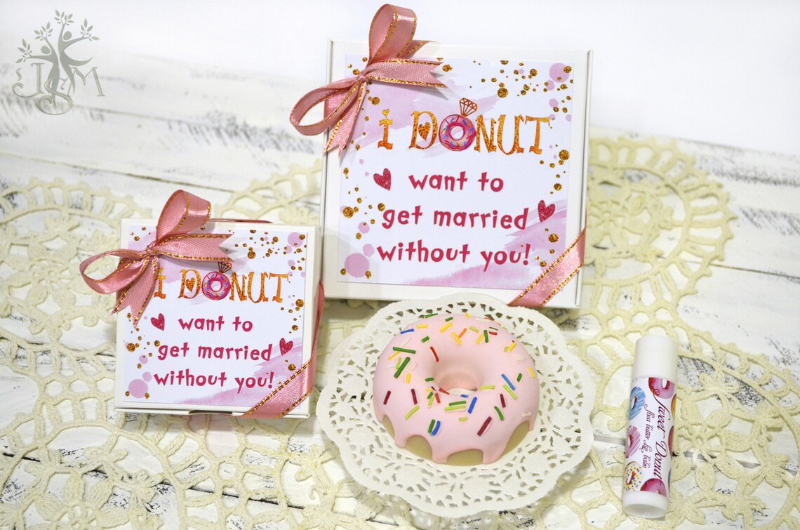 Donut Soap Bridesmaid Proposal Box Set Personalized Etsy