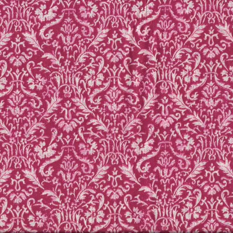 Pink Damask Fabric - Etsy