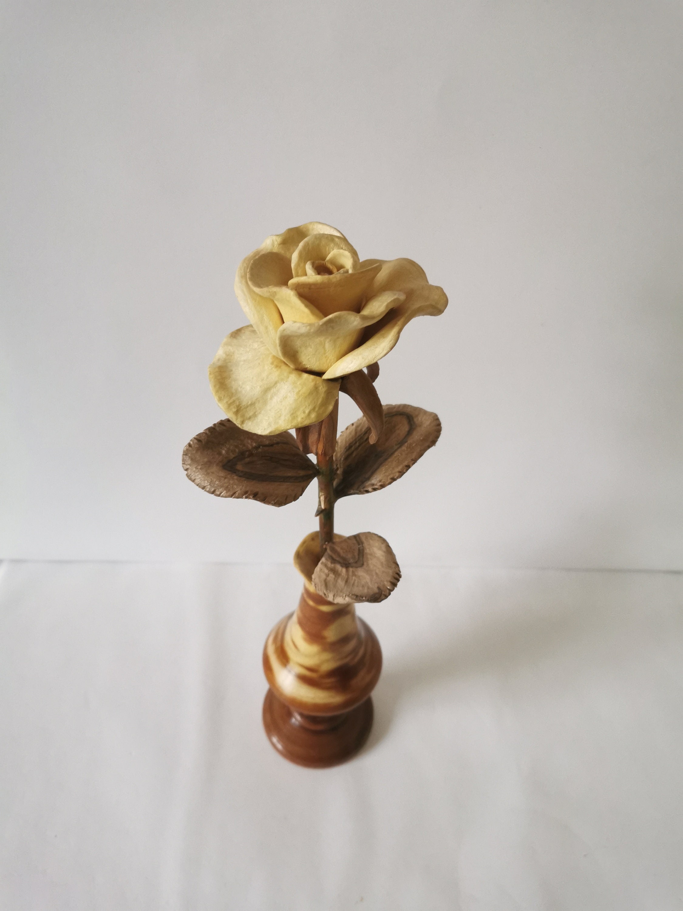 Hand Carved Wood Rose hadmade Rose-wooden Rose-rose Flowers - Etsy