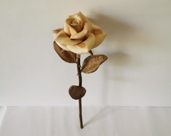 Hand Carved Wood Rose hadmade Rose-wooden Rose-rose Flowers - Etsy