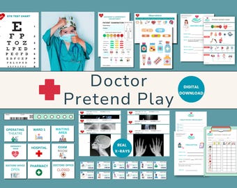 Printable Doctor Dramatic Play for Kids, Preschool Digital Download ...