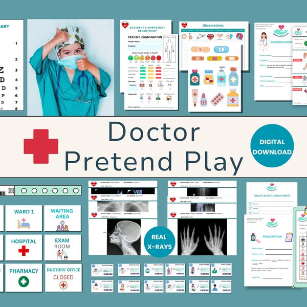 Doctor Pretend Play - Etsy