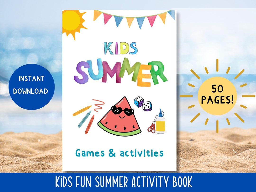 Kid’s Summer Printable Activity Pack, Colouring, Puzzles, Word Searches ...