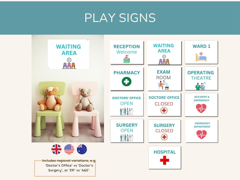 Doctor Pretend Play Set: Dramatic Role Play, Homeschool Printable ...