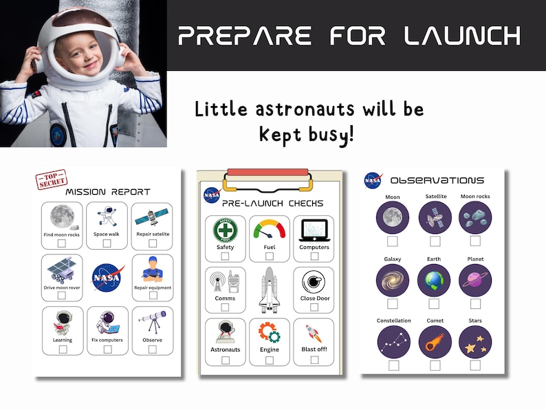 Space Dramatic Play Set: Astronaut Role Play, Montessori Learning ...