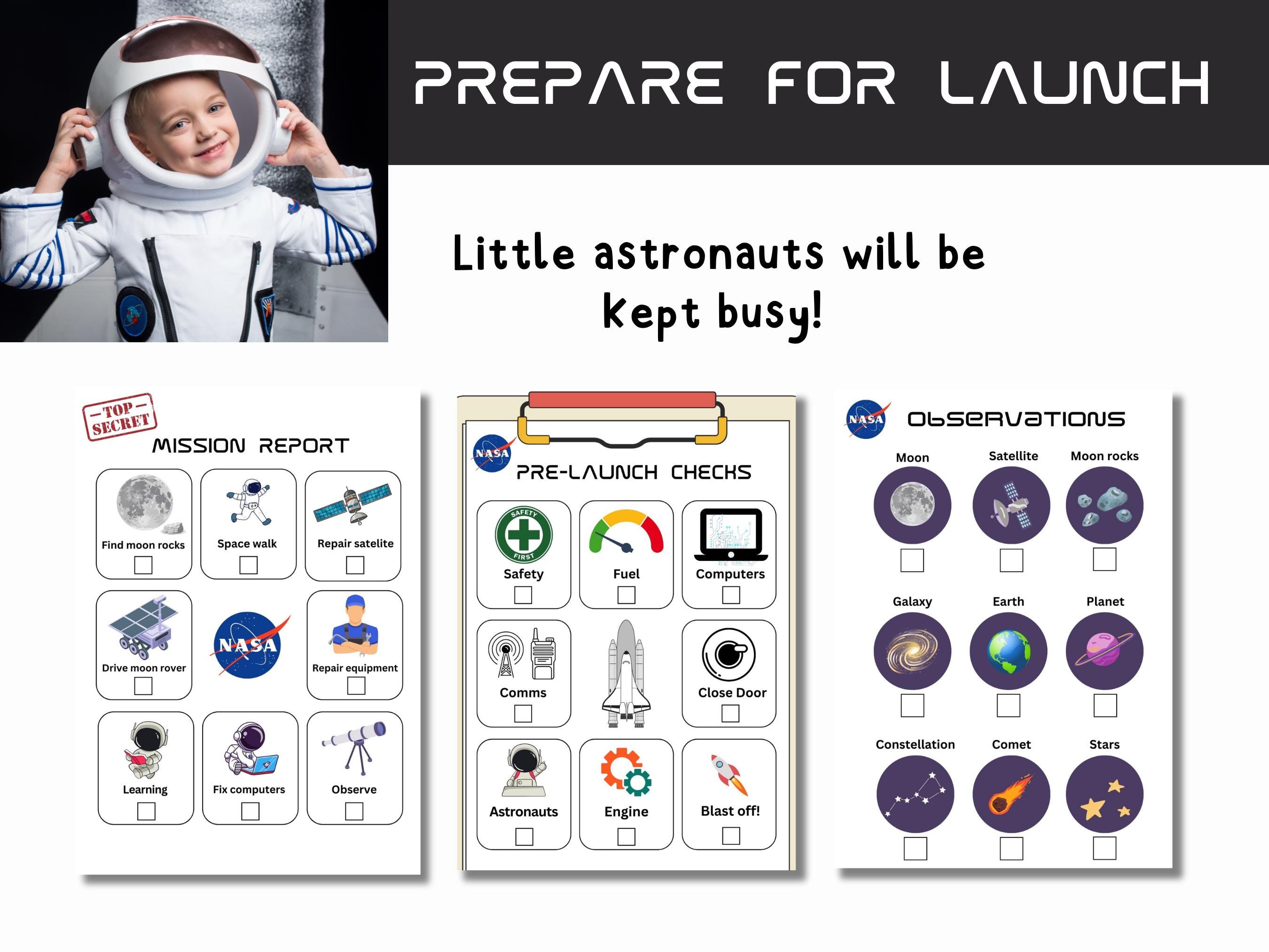 Space Dramatic Play Set: Astronaut Role Play, Montessori Learning ...