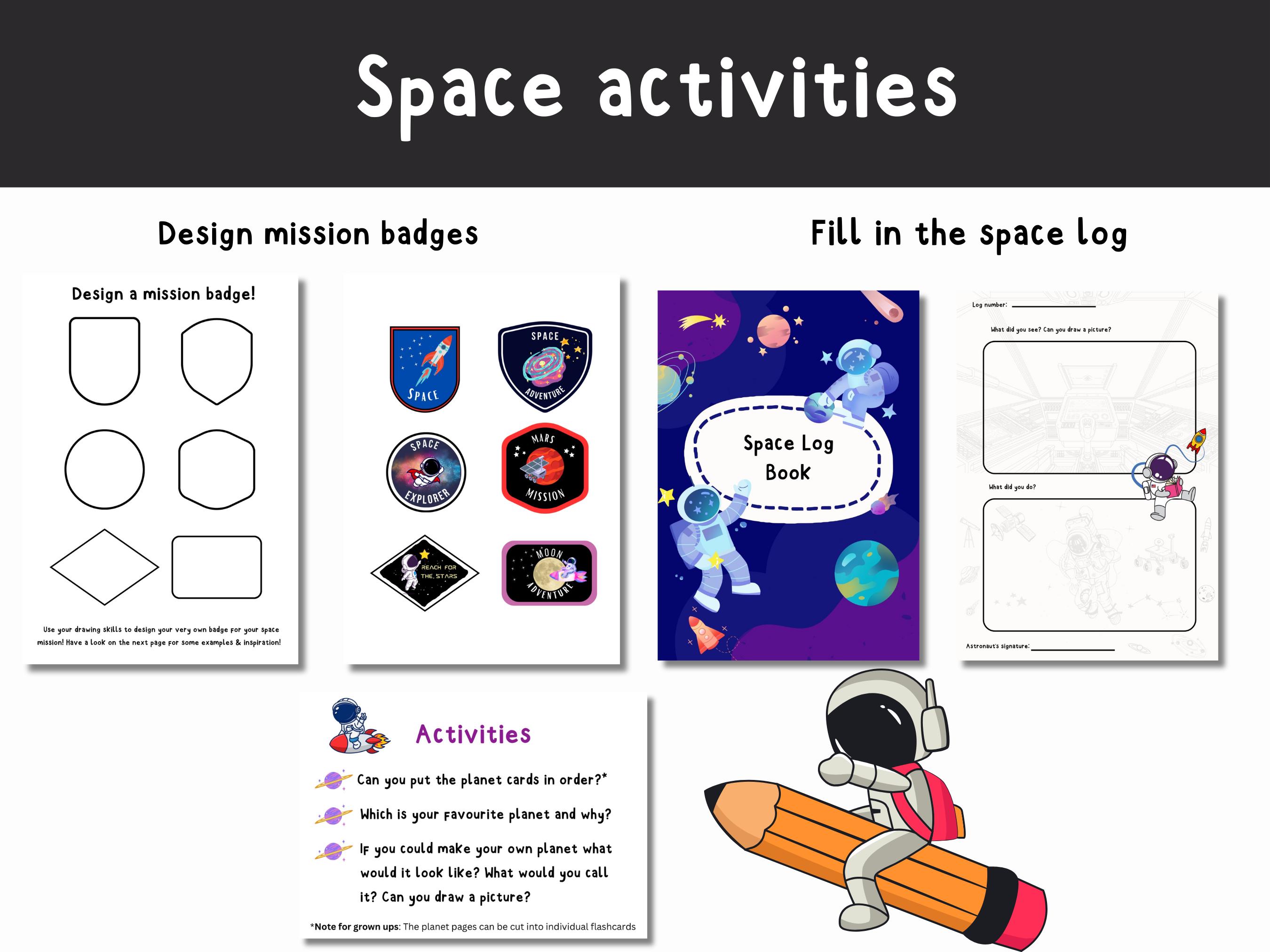 Space Dramatic Play Set: Astronaut Role Play, Montessori Learning ...