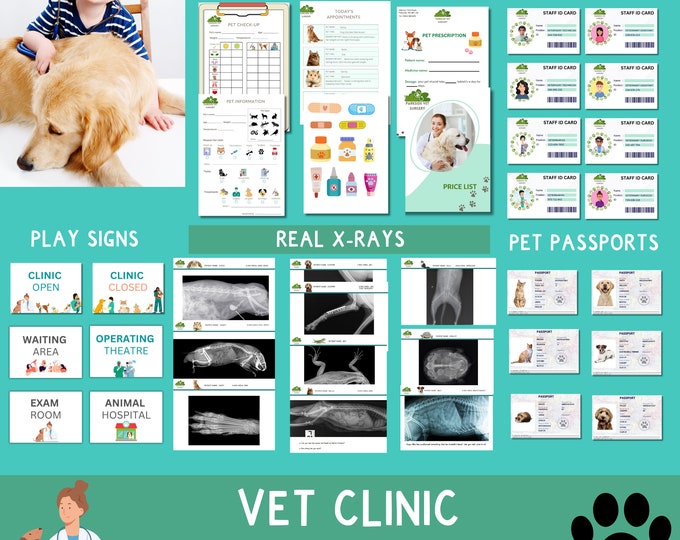 PRINTABLE Vet Shop Dramatic Play Preschool Sensory Play Elementary ...