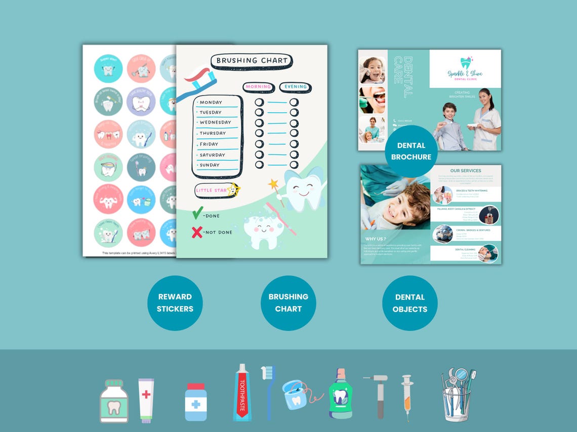 Dentist Clinic Dramatic Play Set: Pretend Play Learning (digital ...