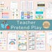 Teacher Pretend Play Printable Set: Homeschool Classroom Role Play ...