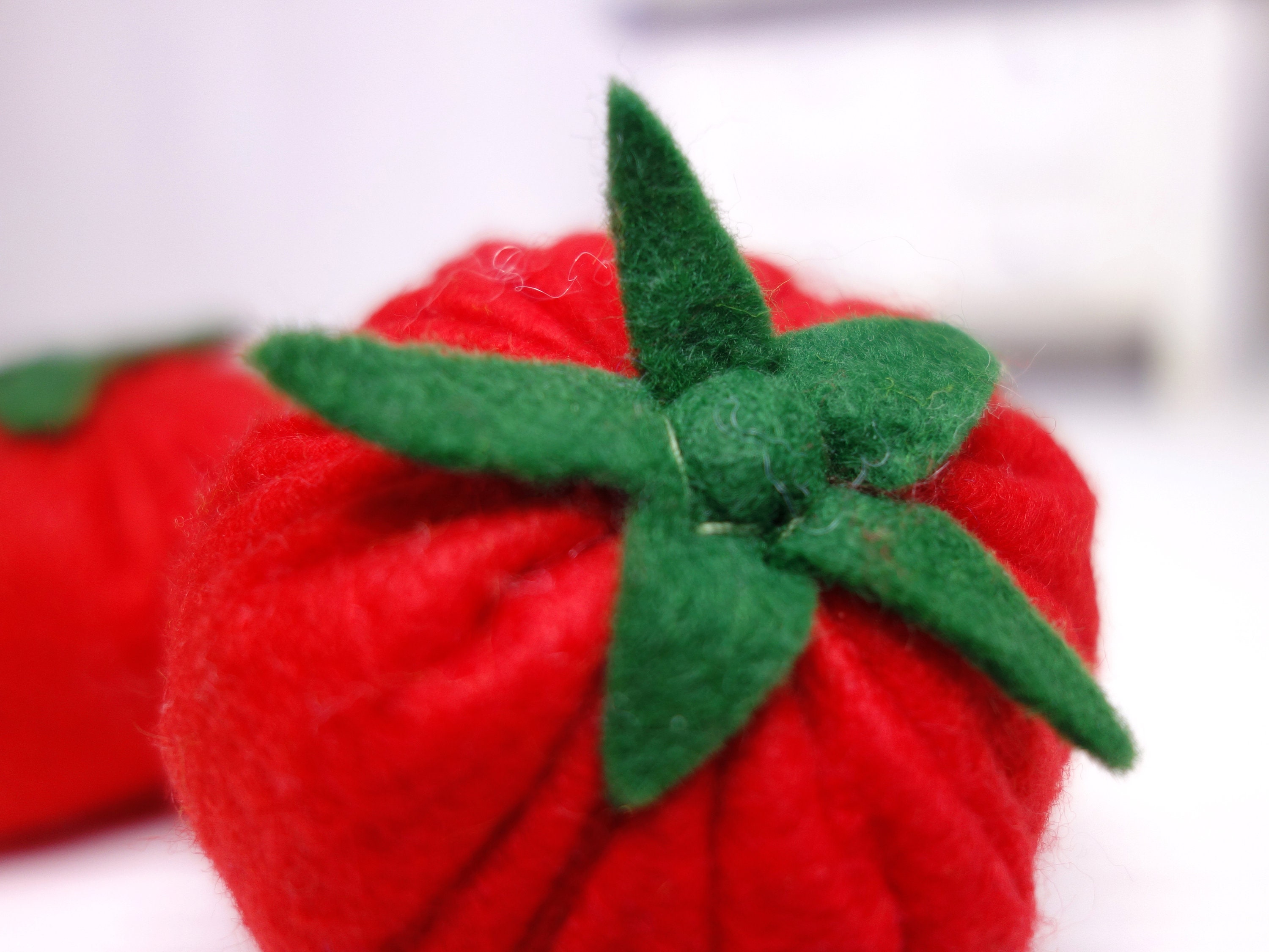Tomato Made of Felt, Felt Food, Children's Kitchen, Children's Shop ...