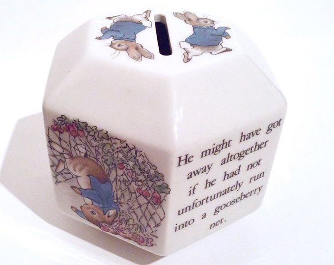 Peter Rabbit Money Box, Peter Rabbit Ornament, Wedgwood Beatrix Potter ...