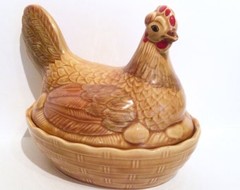 Pottery chicken | Etsy