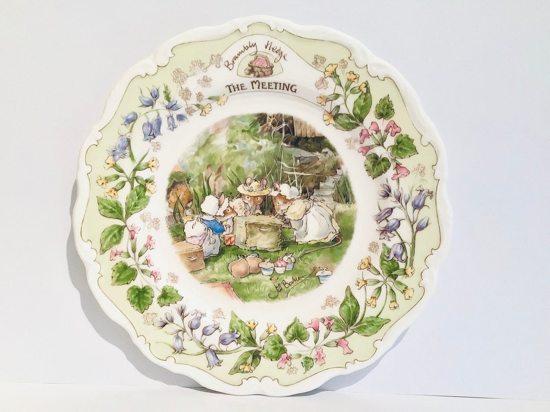 Brambly Hedge the Meeting Plate, Doulton Brambly Hedge 8 Inch Plate ...