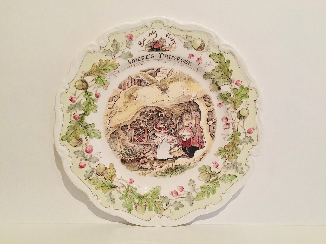 Brambly Hedge Where’s Primrose Plate, Doulton Brambly Hedge 8 Inch ...