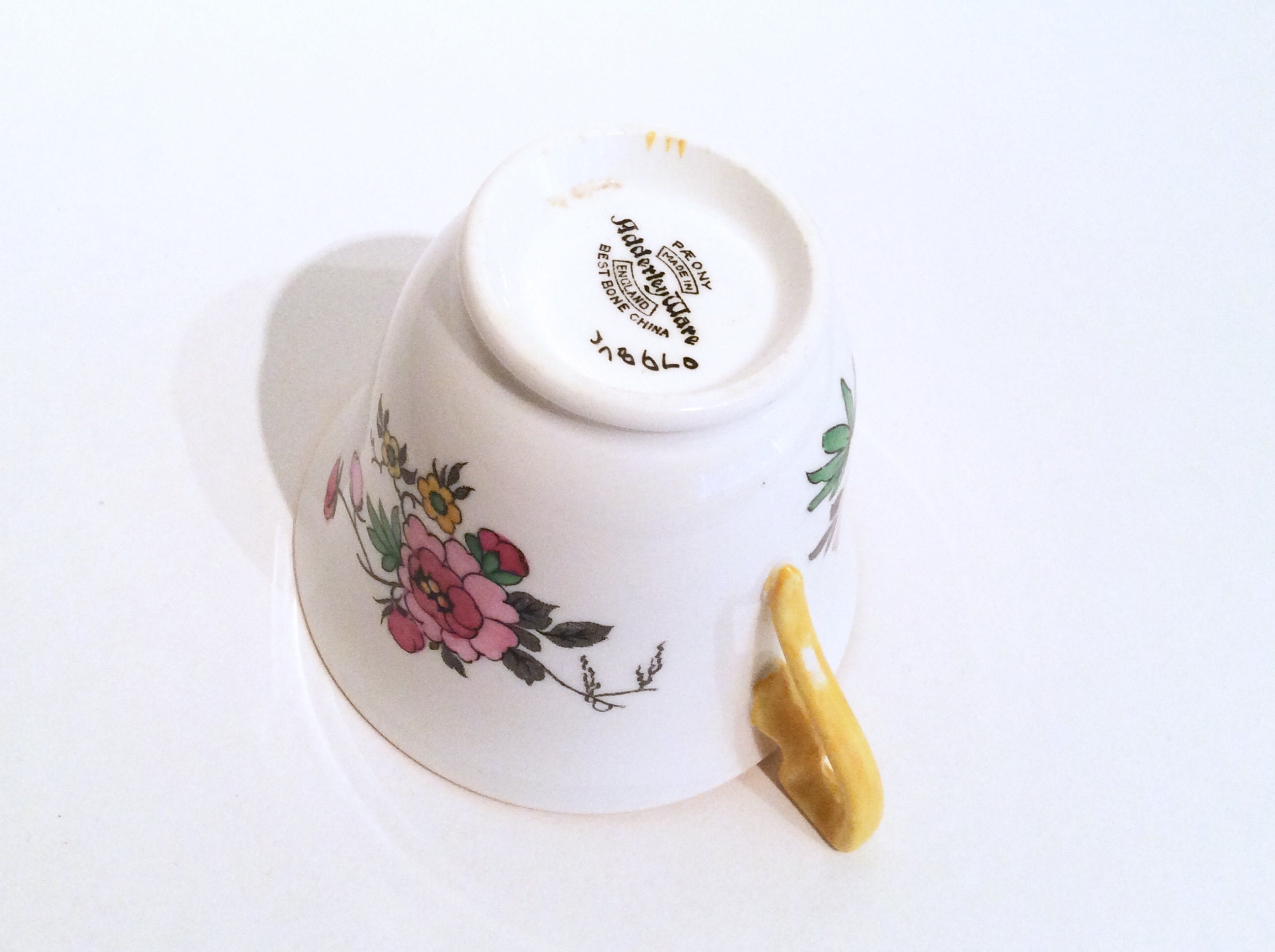 Art Deco Adderley Ware Bone China Trio Adderley Peony Hand | Etsy