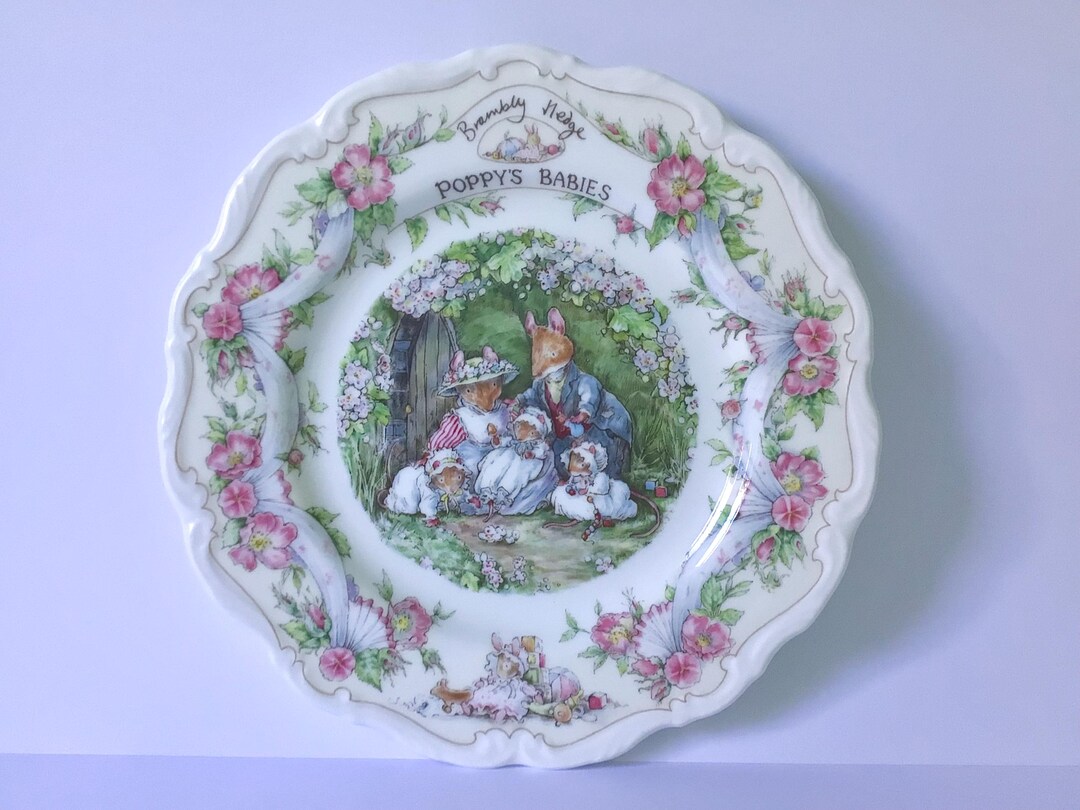 Brambly Hedge Poppy's Babies Plate, Doulton Brambly Hedge 8 Inch Plate ...