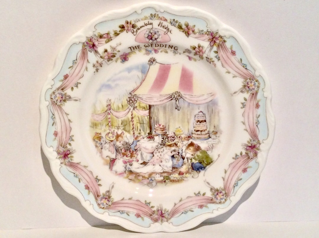 Brambly Hedge the Wedding Bone China Plate, Royal Doulton Bone China ...