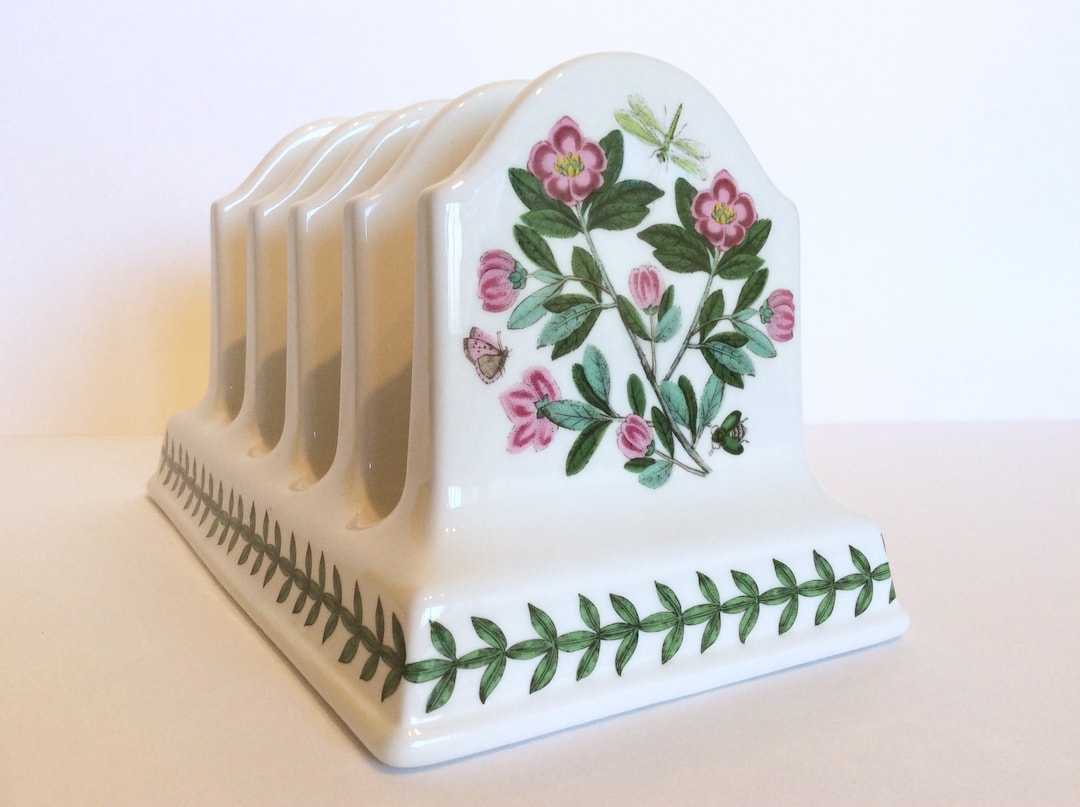 Portmeirion Botanic Garden Toast Rack, Portmeirion Floral China Toast ...