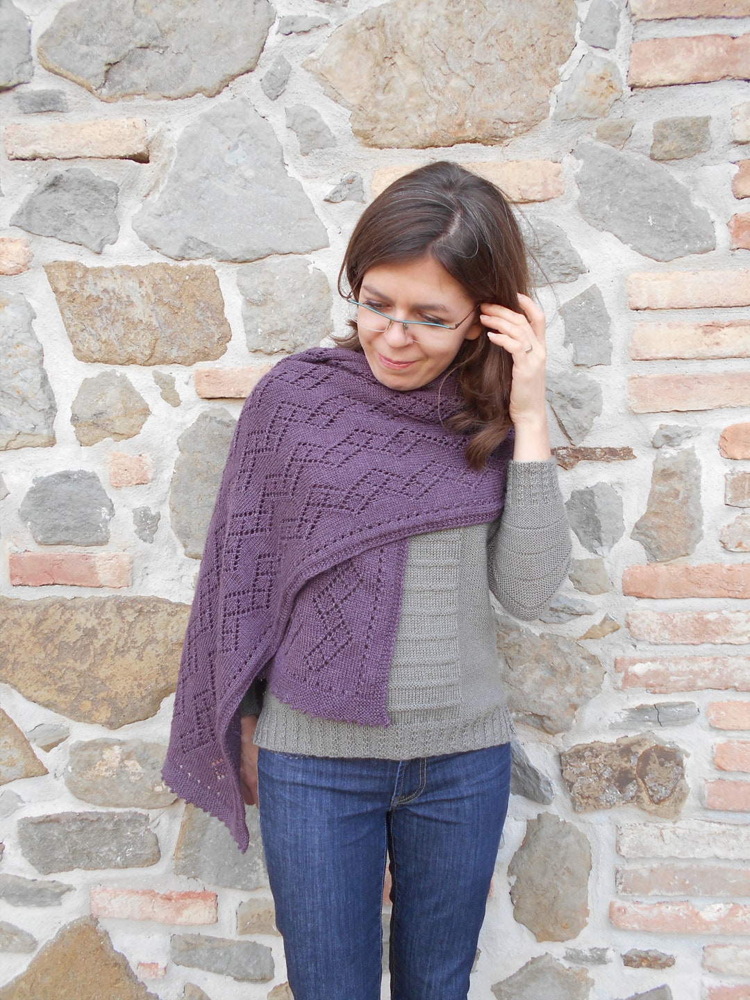 Blackberry Bramble - Wrap Knitting Pattern (PDF ONLY) - Etsy