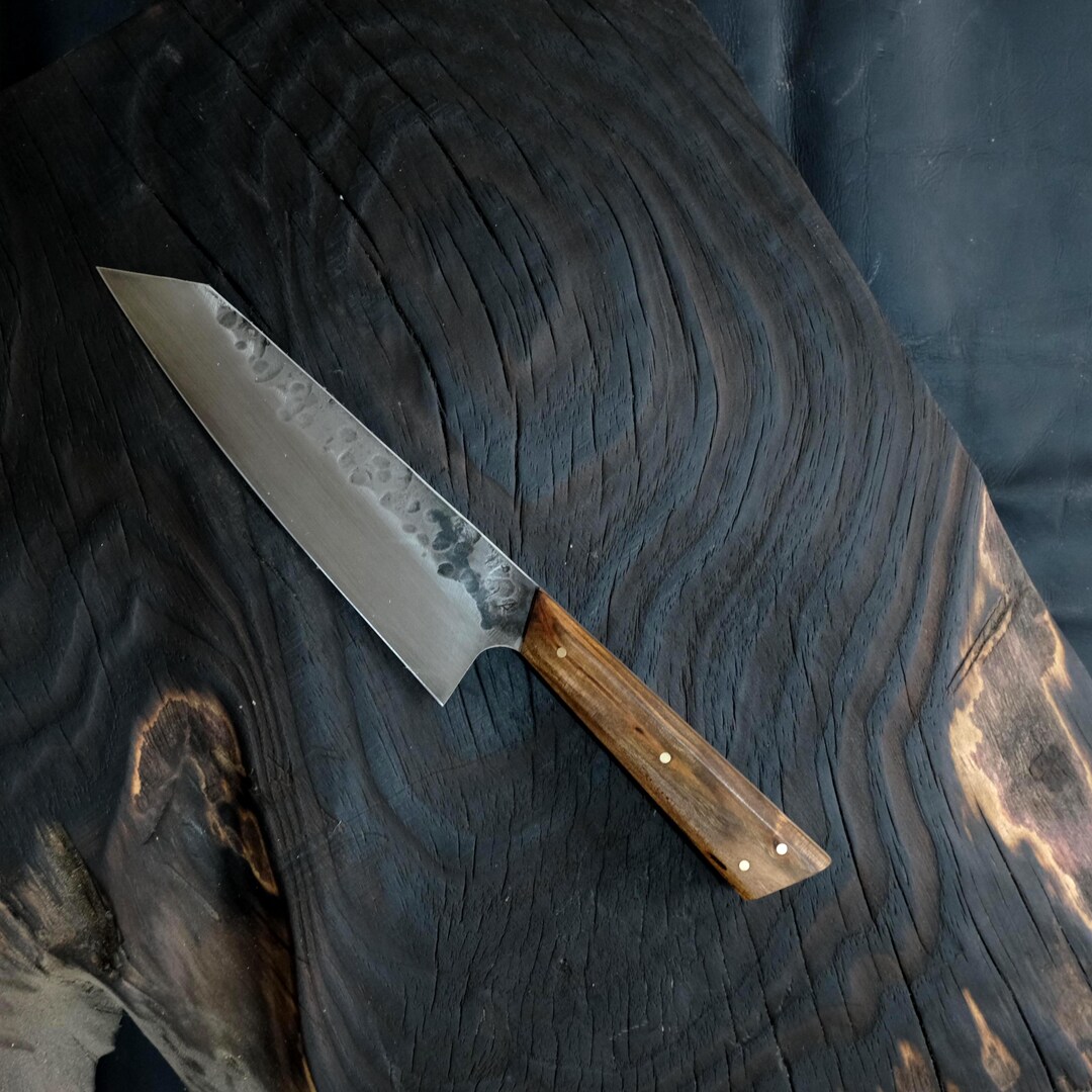 Stabilized BROOM Wood_forged Bunka Knife 18cm - Etsy