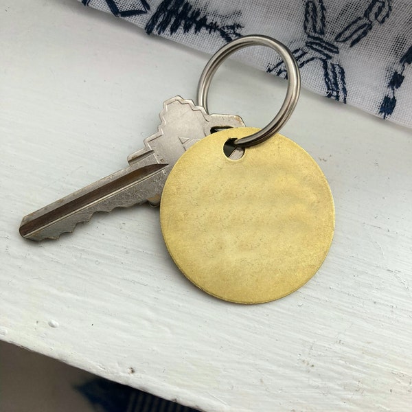 Brass Keychain - Etsy