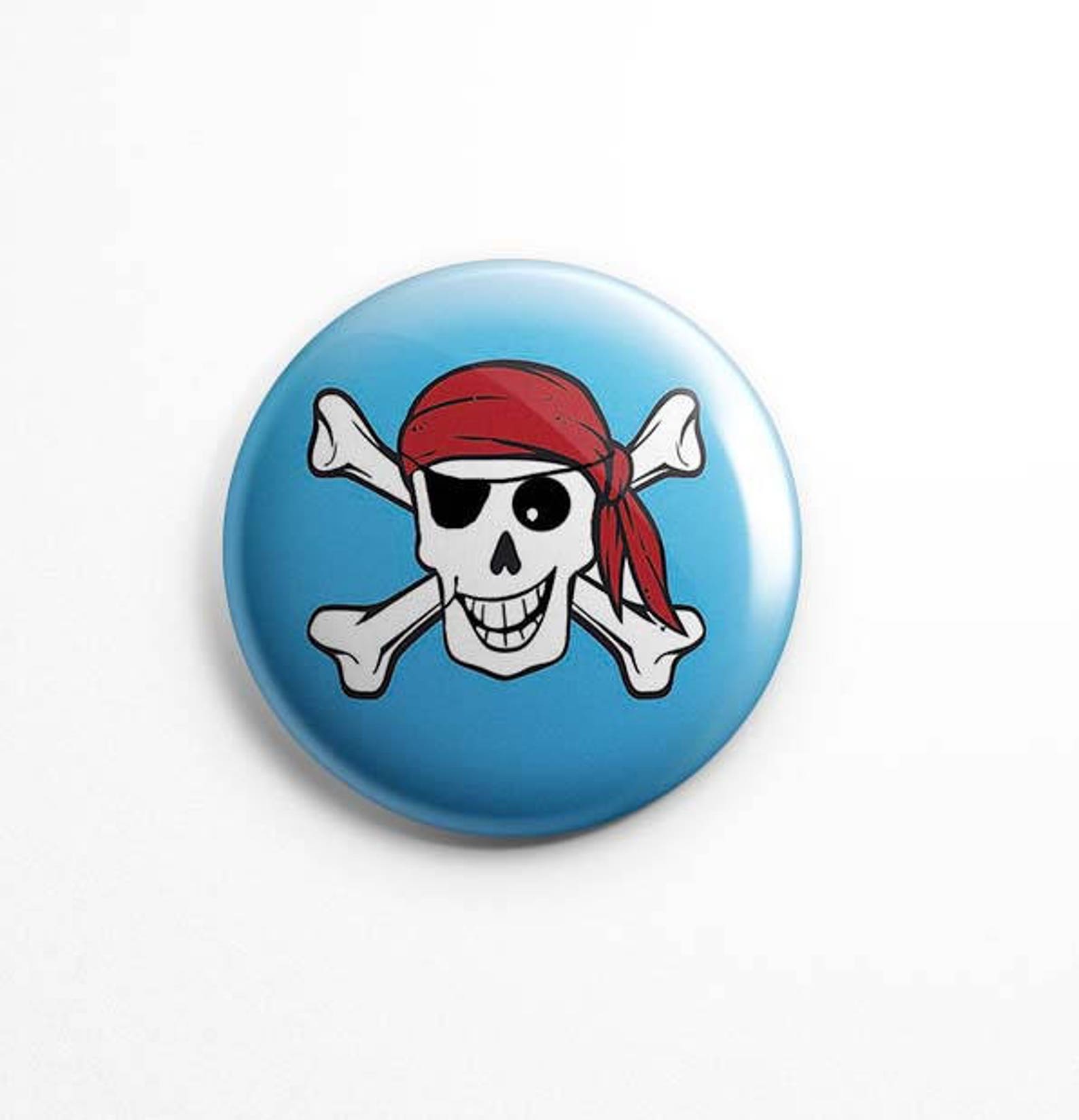 6 X Pirate Badges Pirate Party Badges Pirate Badge Skull - Etsy
