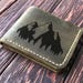 Mountains Wallet, Personalized Mens Wallet, Nature Wallet Forest Tree ...
