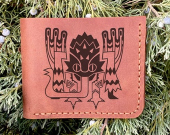 Monster Hunter World Lagiacrus Leather Wallet Christmas Gift | Etsy