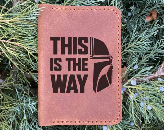This is the Way Mandalorian Helmet Passport Cover. Star Wars - Etsy