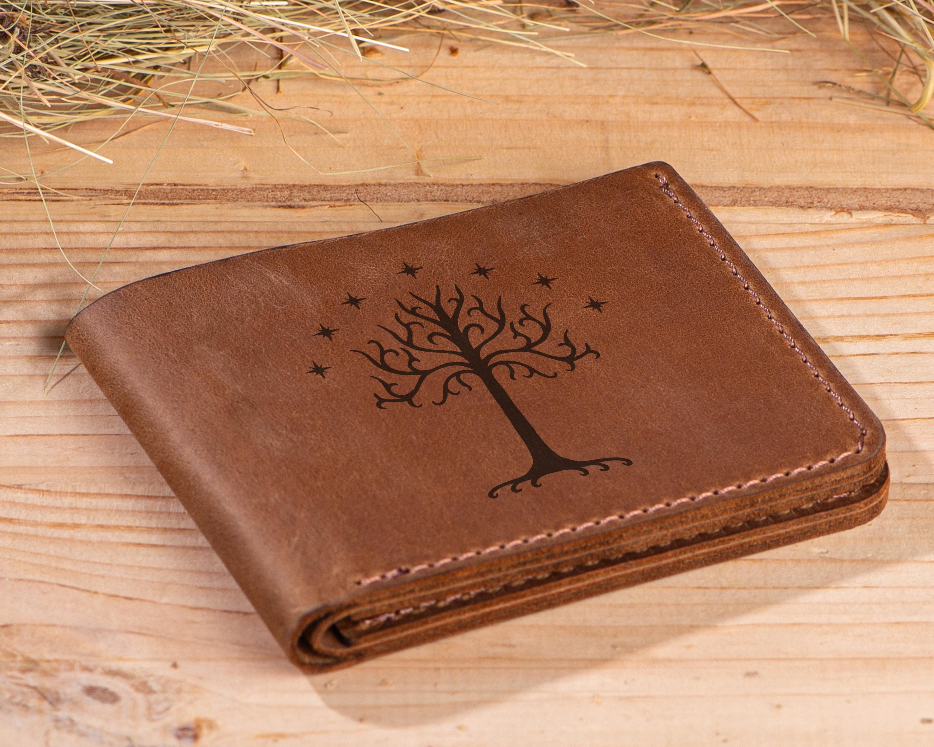 Tree of Gondor Wallet, Personalized Mens Wallet, Lord of the Rings LOTR ...