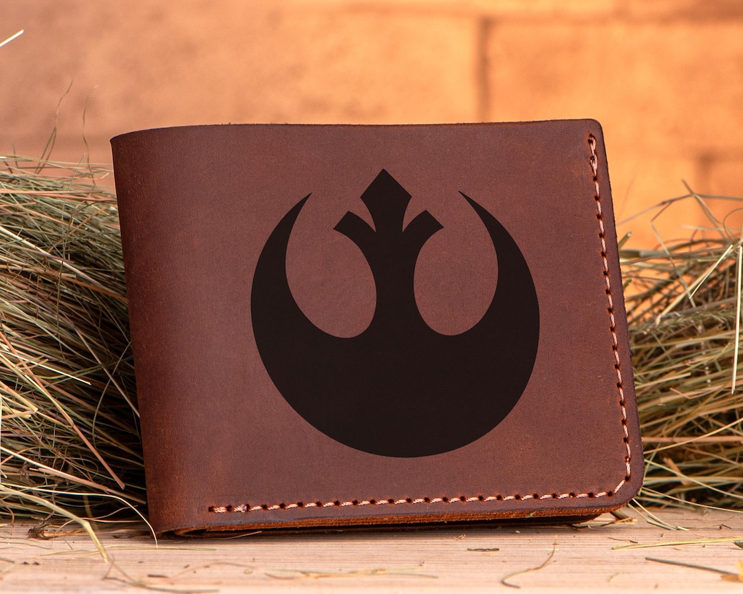Rebel Alliance Wallet Star Wars Gift Personalized Mens Wallet Engraved ...