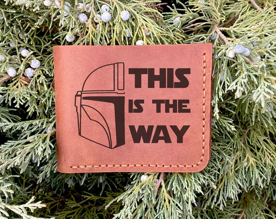 This is the Way Mandalorian Helmet Wallet Star Wars Gift | Etsy