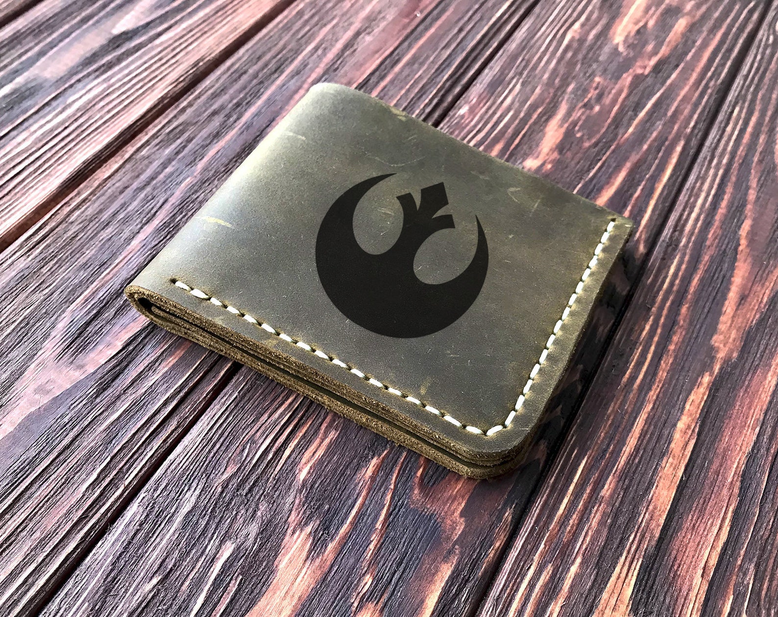 Rebel Alliance Wallet Star Wars Gift Personalized Mens Wallet - Etsy