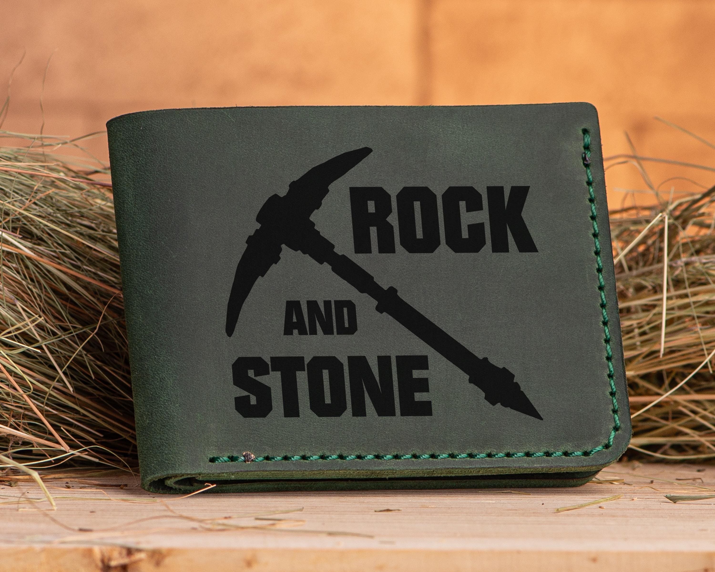 Deep Rock Galactic Leather Wallet, Rock and Stone Gift for Gamer ...