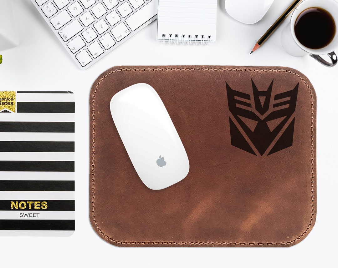 Decepticon Leather Mouse Pad Transformers Personalized Mens Gift Mouse ...