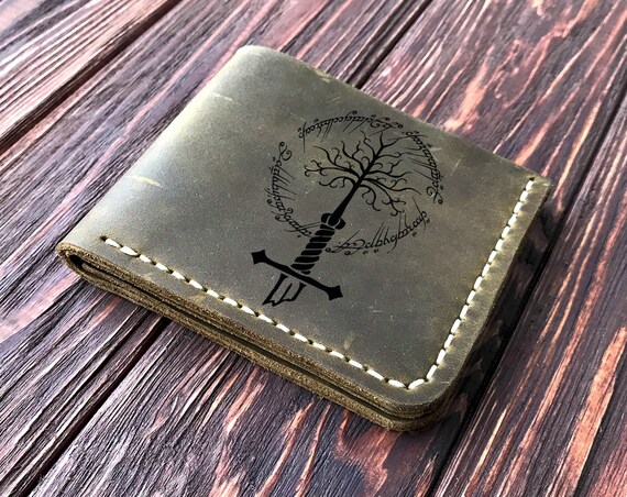 Tree of Gondor One Ring Wallet Personalized Wallet Lord of the | Etsy