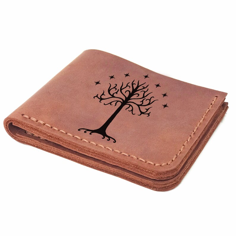 Tree of Gondor Wallet Personalized Mens Wallet Lord of the | Etsy