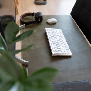 Extra Large Desk Mat Leather Home Office Desk Mat Personalized Leather ...