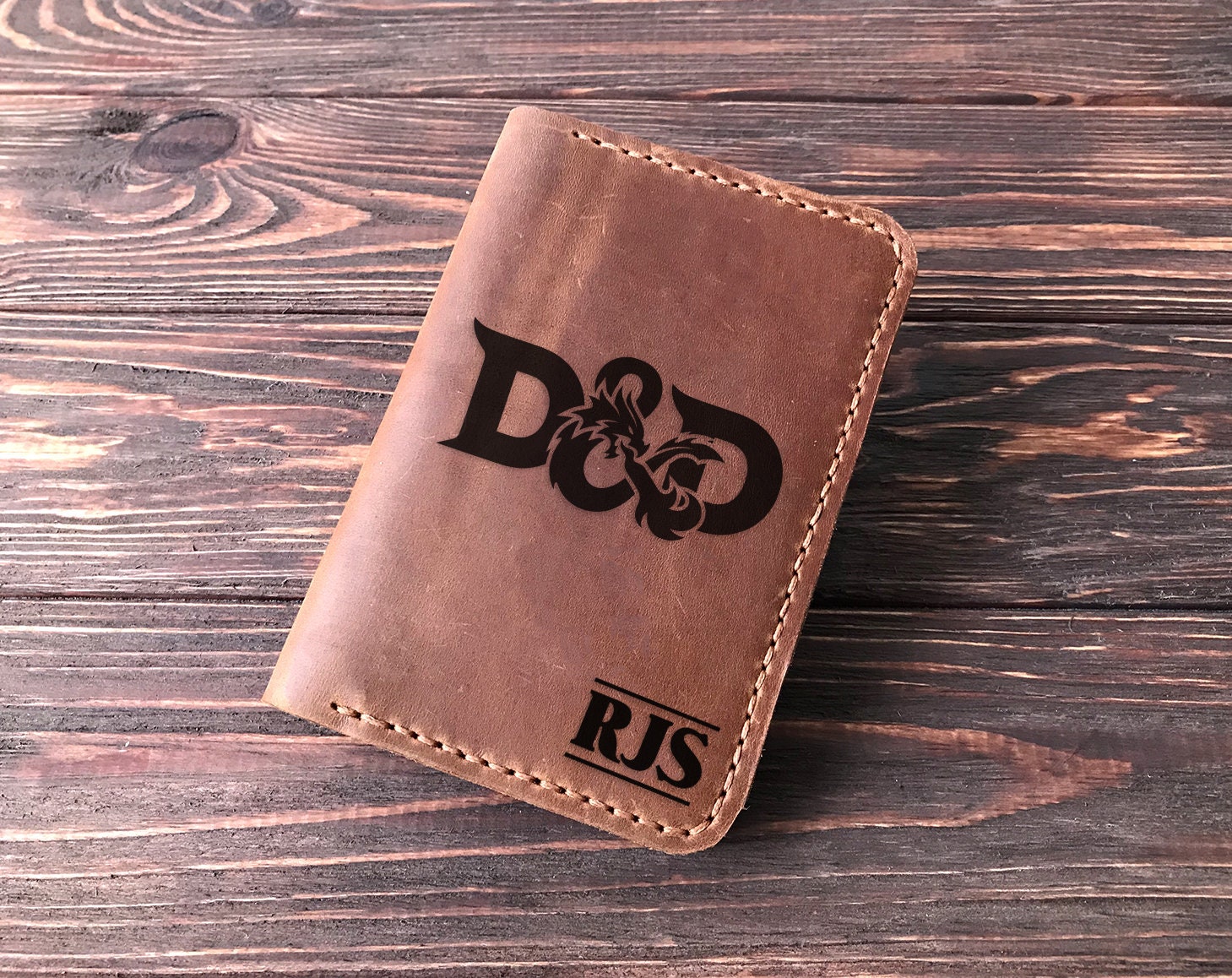 Dungeon and Dragons Passport Wallet Gamer Gift Leather | Etsy