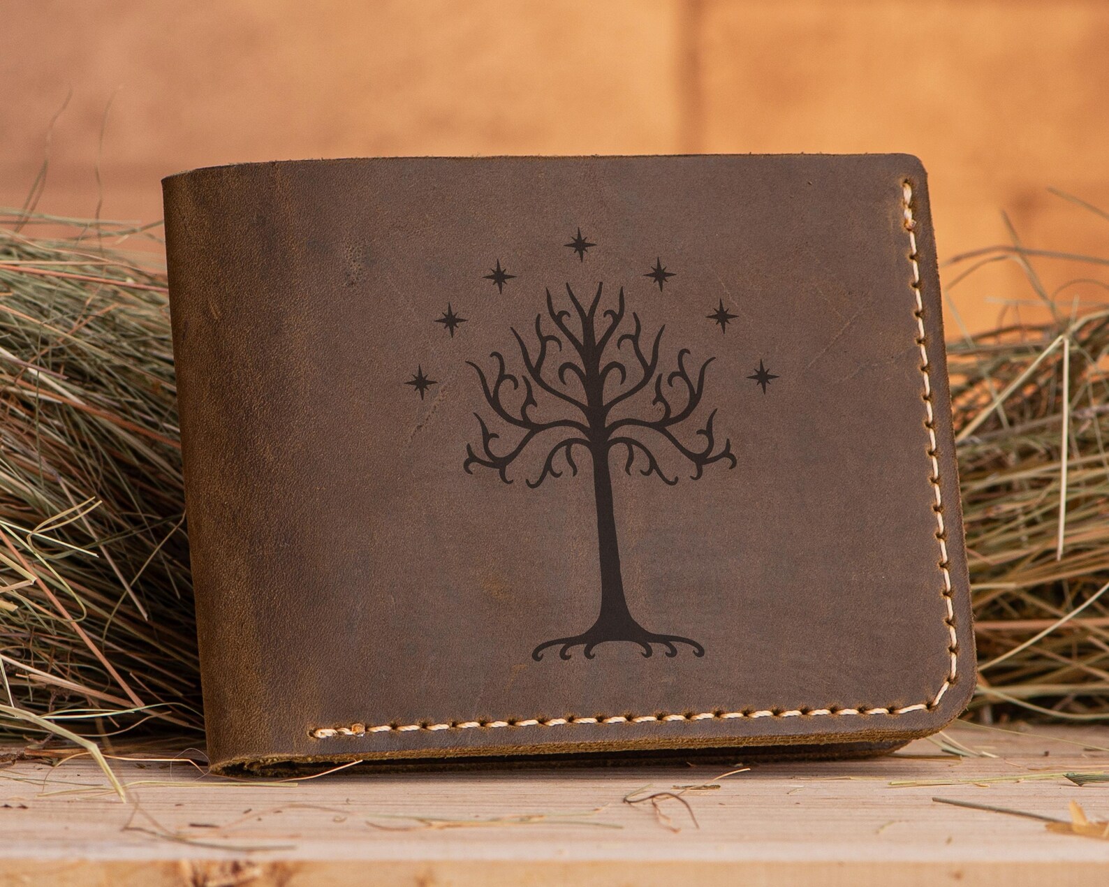 Tree of Gondor Wallet, Personalized Mens Wallet, Lord of the Rings LOTR ...