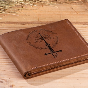 Tree of Gondor One Ring Wallet Personalized Wallet Lord of the Rings ...