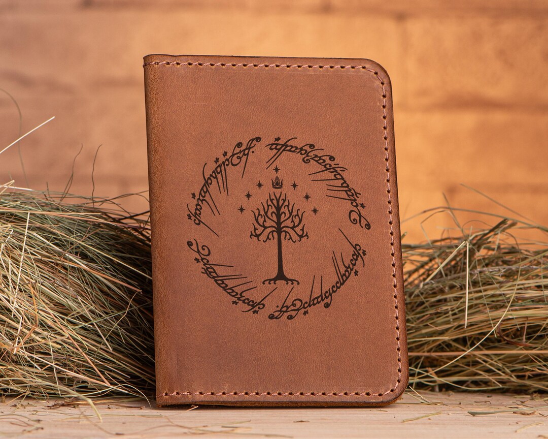 Tree of Gondor One Ring Passport Wallet Personalized LOTR Gifts ...