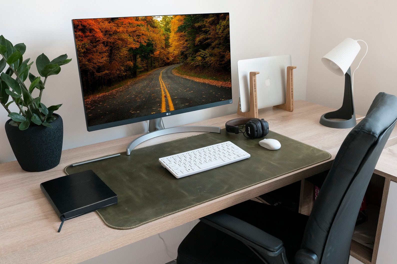 Extra Large Desk Mat Leather Home Office Desk Mat Personalized - Etsy