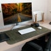 Extra Large Desk Mat Leather Home Office Desk Mat Personalized - Etsy