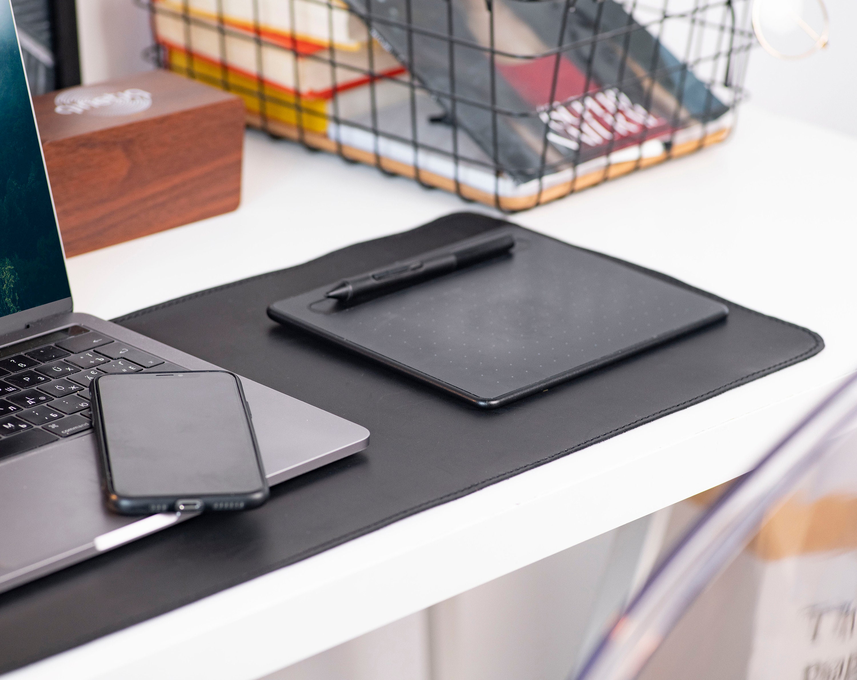 Personalized Desk Mat Desk Blotter Large Leather Desk Pad - Etsy