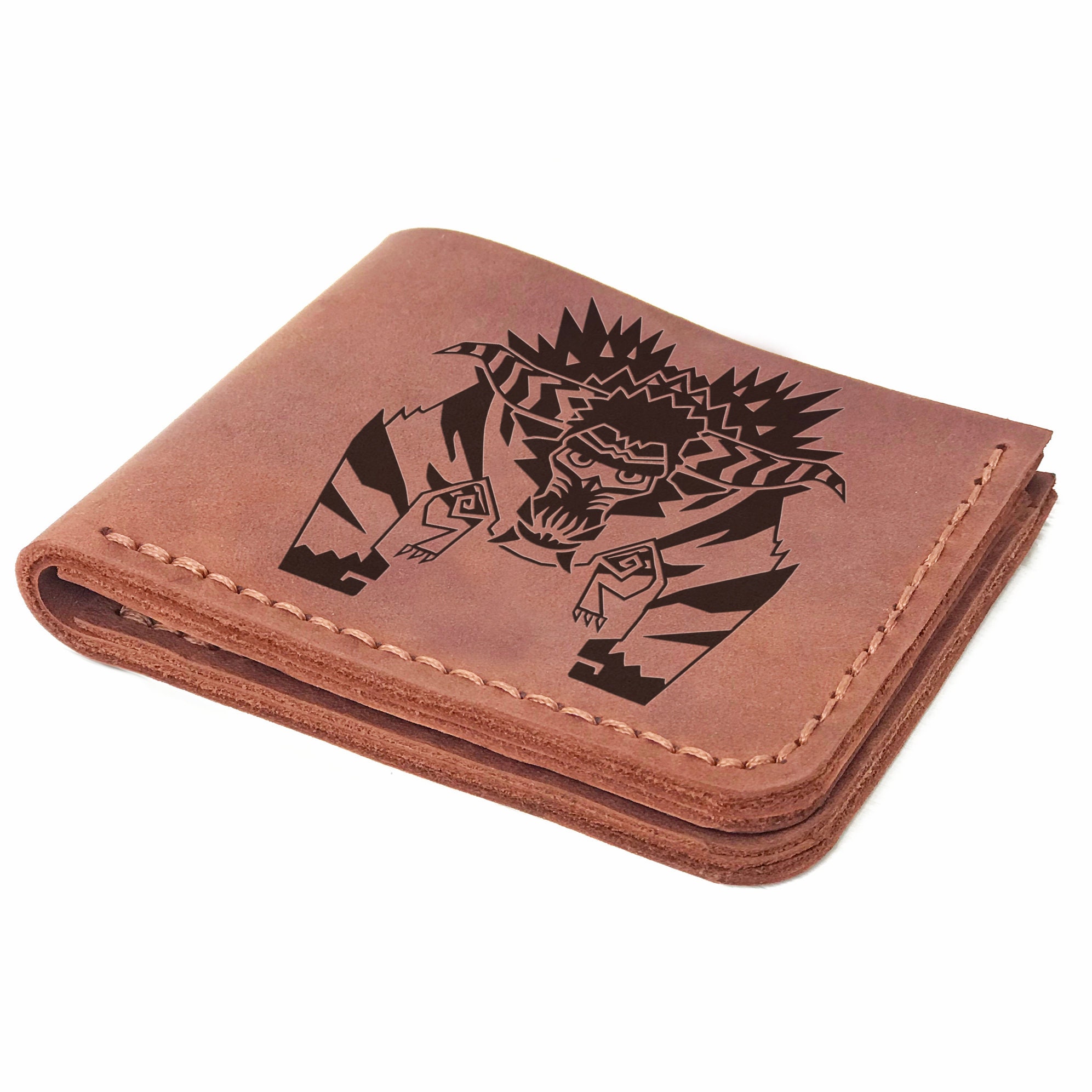 Furious Rajang Monster Hunter World Leather Wallet Christmas | Etsy