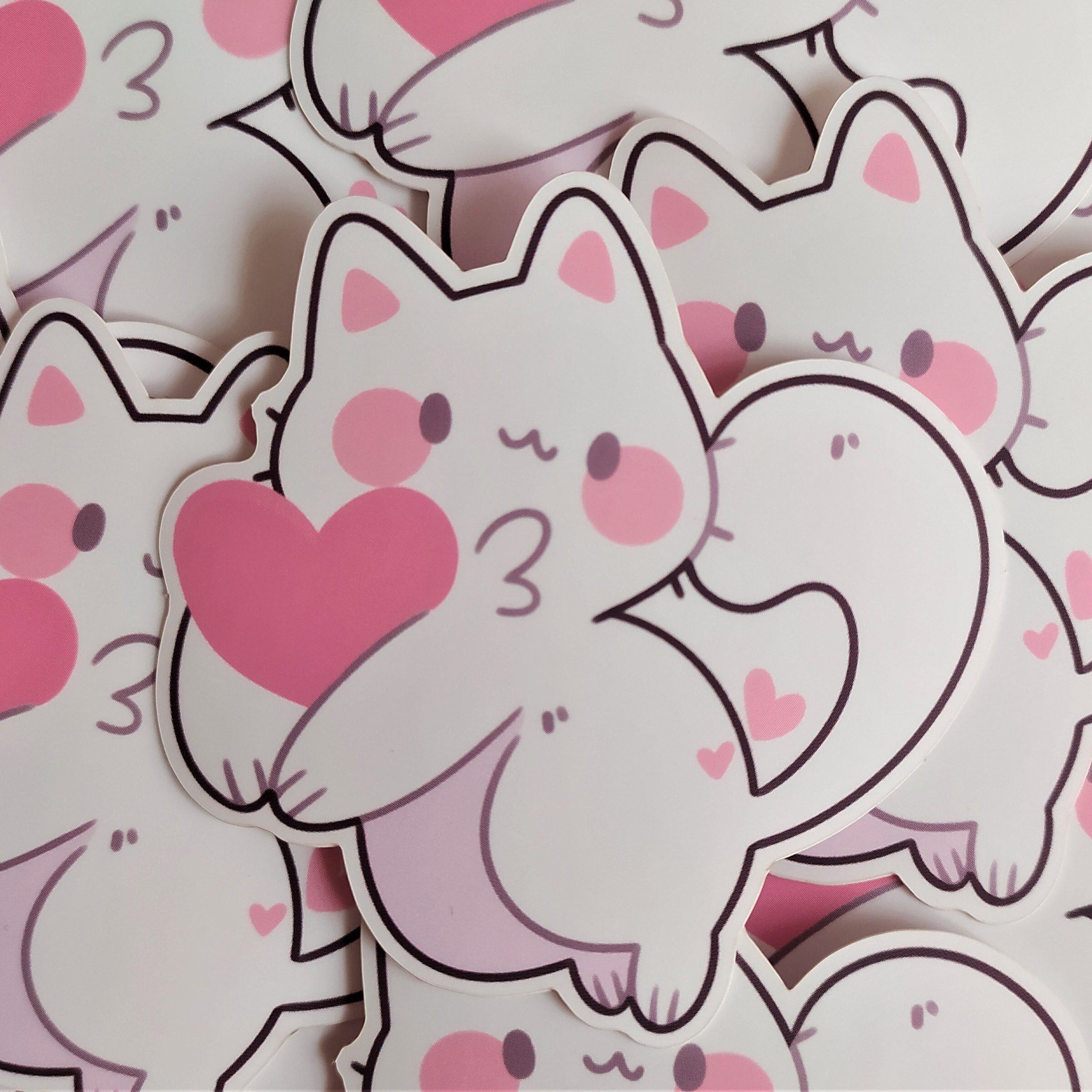 Love Kittens Pack of Vinyl Sticker | Etsy